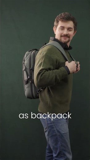 Switch Pro Backpack Dark Green: Full-view Carry Ways
