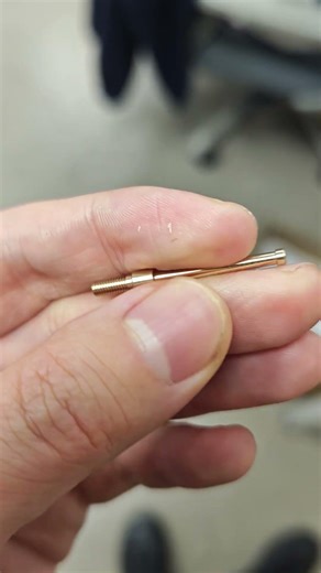 Precision Machined Miniature Copper Trapezoidal Threaded Rods #leadscrew