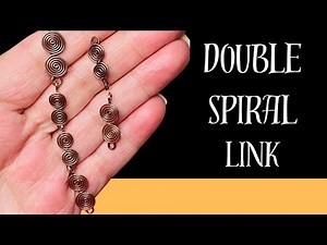 How to Make a Double Wire Wrapped Spiral Link | DIY Jewellery Tutorial