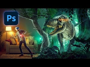 Create Eye-Catching VR Advertising design - ✅🔥 Full Photoshop tutorial - Photo Manipulation