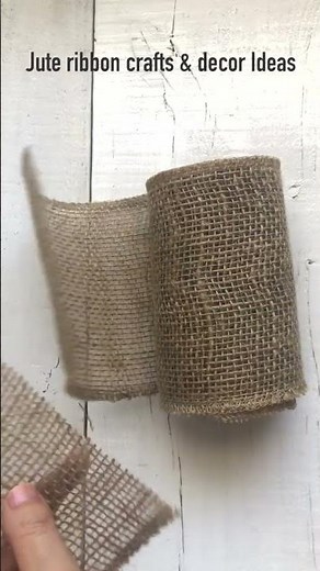 Easy DIY Jute Burlap Ribbon Craft & Decor Ideas