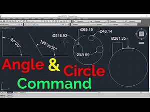 Autocad Tutorial in hindi.Autocad-Angles and Circle Command. Angle Command in Autocad.3points Circle