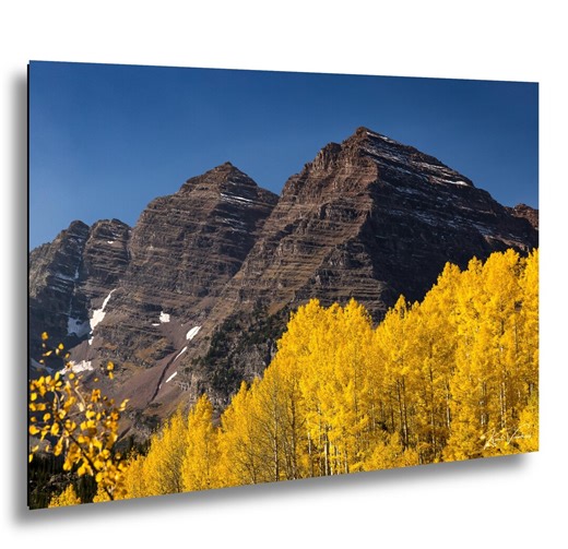 Maroon Bells Aspen Colorado Fall Landscape Photography Print With Aspen Trees - Etsy