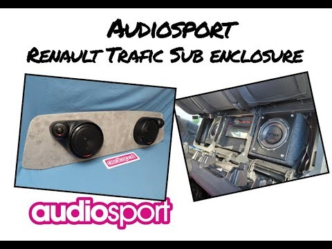 Audiosport Renault Trafic custom sub enclosure