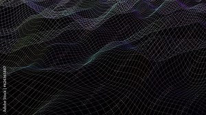 Color wire wave intro able to loop seamless