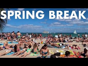 Spring Break 2025 LIVE Fort Lauderdale Beach Florida
