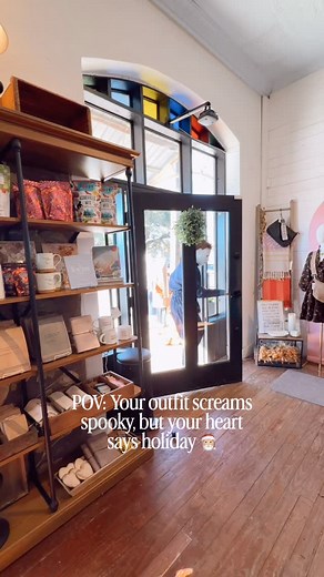 2K views · 29 reactions | When Halloween ends but your outfit still says scary  Don’t worry, A Very Merry Collection has entered the chat ✨ Our store manager got the memo (eventually ) and found her festive style moment! Shop the new collection now @vintagesoultx | Vintage Soul TX | Facebook