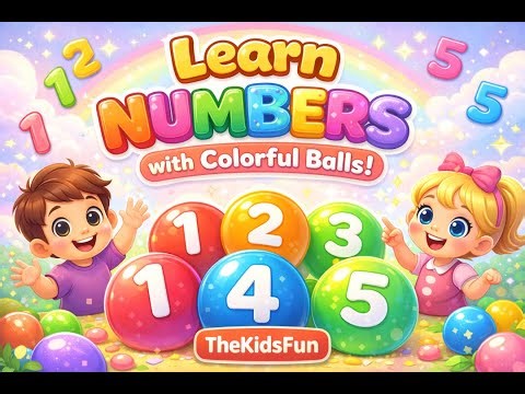 Learn Numbers with Colorful Balls 🎈 Numbers & Colors for Kids