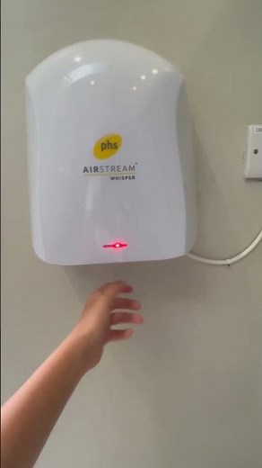 Phs airstream whisper hand dryer at national trust-bodnant gardens in tal-y-calfn