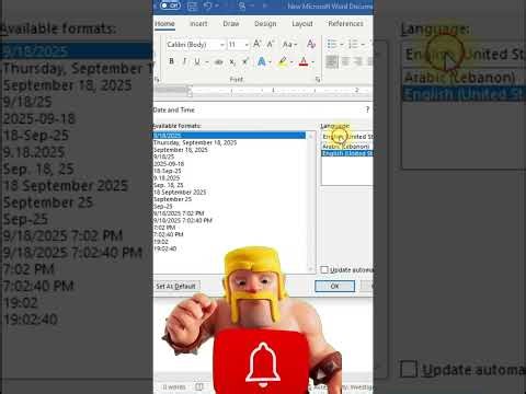 Insert Date and Time in Word quicky and easily Auto Update | Word