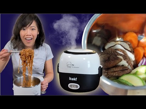 Cooking Ram-don at Your Desk & Dinner In Your Car -- Itaki Electric Lunchbox