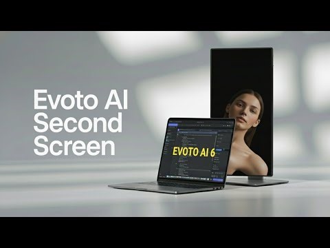 Evoto AI Second Screen Tether Setup + Vertical Monitor Guide (Mac Workflow)