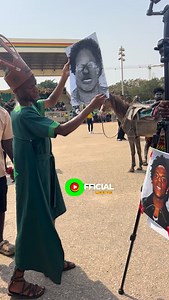A moment of respect and creativity as one of Ghana’s top artistes sketches global streamer IShowSpeed at the Black Stars Square. | Wura Alhassan