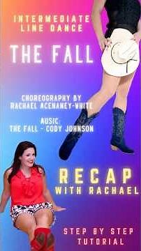 THE FALL line dance, Recap With Rachael (fast tutorial), choreography Rachael McEnaney-White #shorts