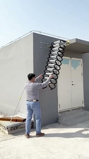 Innovative Access: Demonstrating a Telescopic Ladder
