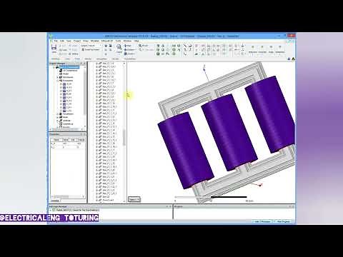 How to set an external circuit for a transformer in ansys maxwell