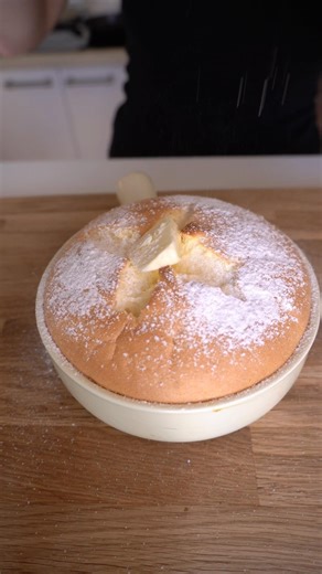 Пышный японский панкейк в духовке на завтрак 🥞 #рецепты #вкуснопростоибюджетно #фудблог