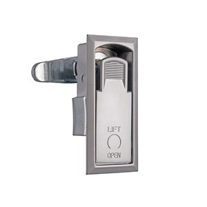 [Hot Item] Zinc Alloy Silver Panel Cabinet Lock Cabinet Latch for Electrical Case Instrument Box Industrial