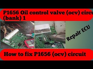 How To fix toyota xa, P1656 oil control valve(ocv) circuit bank 1 Ecu issue repairing