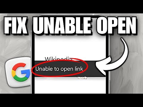 How To Fix Unable To Open Link In Google (EASY GUIDE)