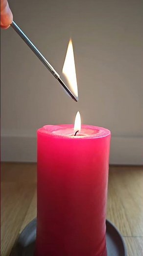 Menthol crystal on fire