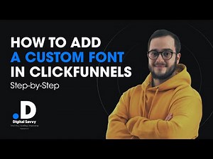 Clickfunnels Tutorial 2021 - How to add a custom font inside your funnels