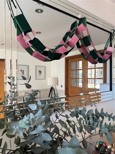 Luxury Velvet Paper Chain – Handmade Garland for Home, Mantel, or Event Decor- Wicked - Etsy UK