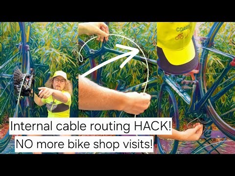 Internal routed cable replacement HACK. Do this to make changing cables SUPER easy!