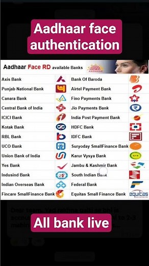 Aadhaar face Rd Live Bank list Aeps#Aeps #ytshorts