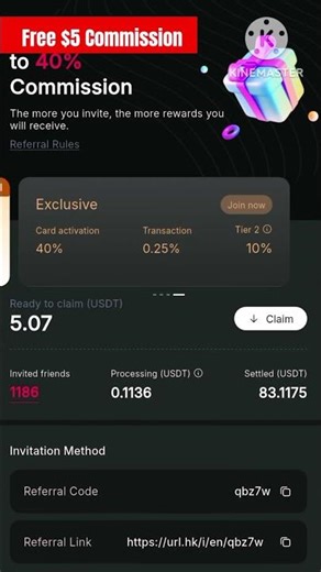 Free $ Earn Free $5.07 commission #shorts #earnmoneyonline #cryptoearnmoney