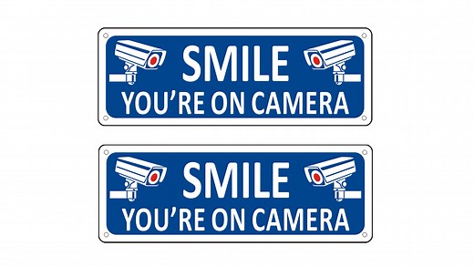Watch Smile Your on Camera Signs, ﹙2 Pack﹚ Video Surveillance Sign on Amazon Live