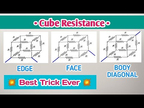 Equivalent Resistance in Cube Trick | Cube Resistance | Current Electricity