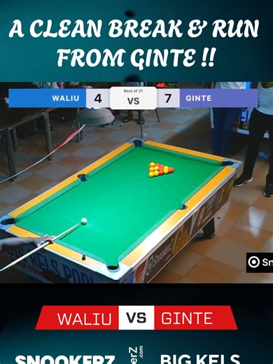 When everything opens up… and you don’t miss. Clean break and run from Ginte 🎱 #snookerz #8BallPool #PoolHighlights #CueBattle #SnookerNigeria #Billards #SportsNigeria #SnookerCommunity