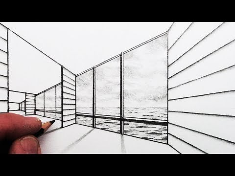 How to Draw 2-Point Perspective: A Room with a View