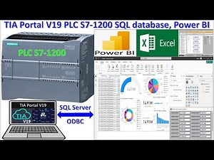 PLC S7-1200 connect with SQL database and Power BI dashboard