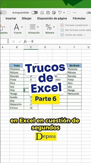 Excel trick to create an inventory system