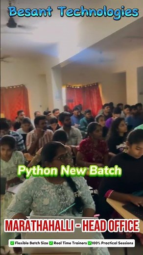 Python course with 100% Placements|best software institute in bangalore| Besant Technologies #shorts