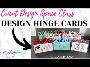 Advanced Cricut Design Space Class | Hinge Cards - Words on the Fold of a Card