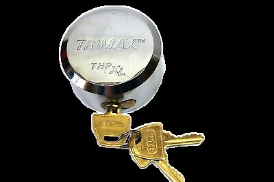 Trimax THPXL Puck Lock with 3 Keys - Trailer Security