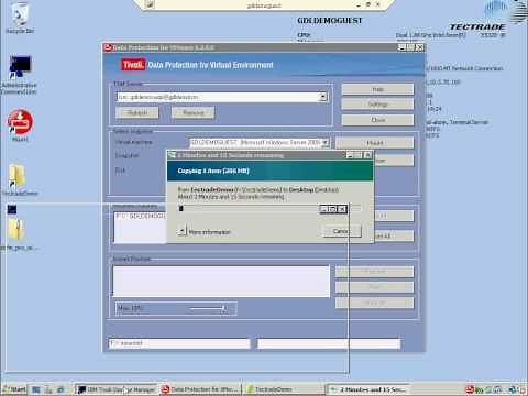 IBM TSM for Virtual Environments - TDP for VMware Demo