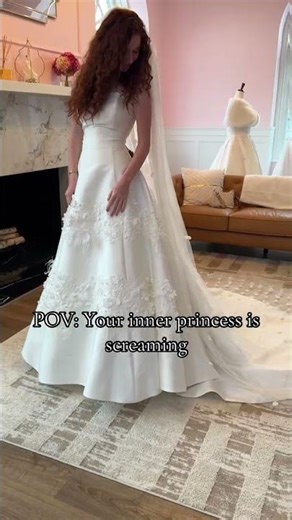 POV: your inner princess is screaming 👑🤍 That veil moment when you finally feel like a bride