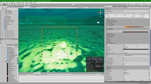 Green glitch using the light module on the particle system