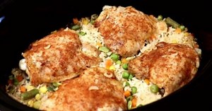 Simple Slow Cooker Chicken And Rice Recipe