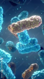Antimicrobial Resistance (AMR) occurs when bacteria change over time and no longer respond to medicines. Genetic mutation in bacteria can lead to antibiotic resistance, vertical video