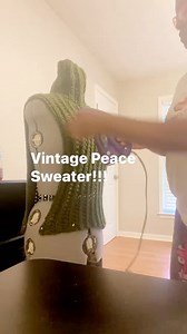 The Vintage Peace Sweater was my first pattern and still a fave. I’ve modified it so you can create the longer version now | Kakes Kreations