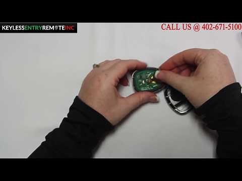 How To Replace A 2007 - 2009 Saturn Aura Key Fob Remote Battery FCC ID: KOBGT04A