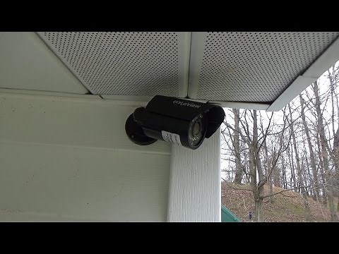 security system hiding wire in a corner strip