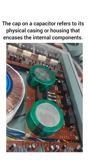 Industrial tube on Instagram: "The cap on a capacitor refers to its physical casing or housing that encases the internal components, which store electrical energy. Capacitors have different types of caps depending on their design and application, and the material used in the casing can affect the capacitor’s performance and durability. Additionally, the term "cap" may also informally refer to the capacitance value itself, denoting the maximum charge a capacitor can store per volt. #electrical #c