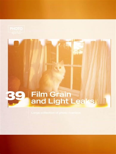 🎥📸 Film Grain Light Leaks Overlays #overlays #Photoshop #design