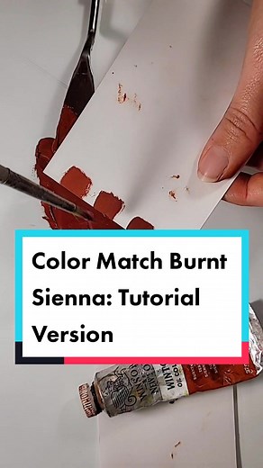 Oil Painting Tutorial: Color Match Burnt Sienna